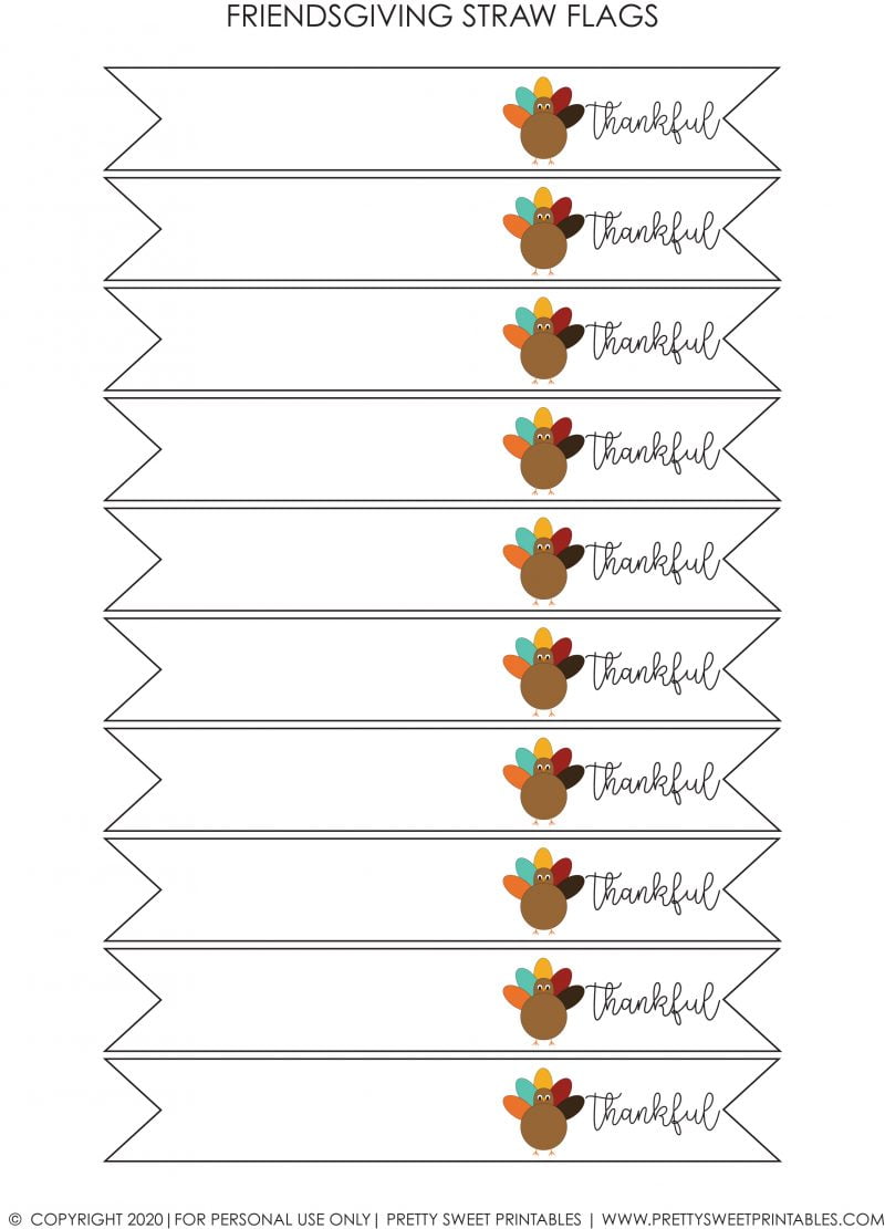 Free Printable Friendsgiving Party Collection - Pretty Sweet Printables