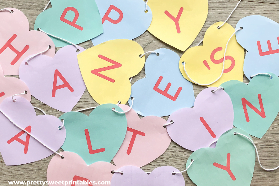 Free Conversation Hearts Printables For A Happy Valentine's Day ...