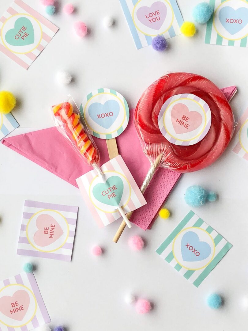 Free Conversation Hearts Printables For A Happy Valentine's Day ...