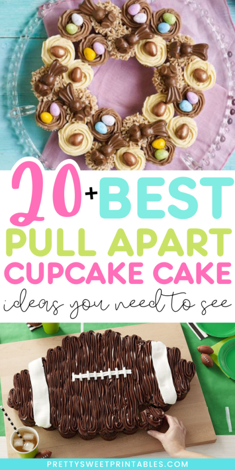 The Best Pull-Apart Cupcake Cake Ideas Anyone Can Recreate | Pretty Sweet Printables