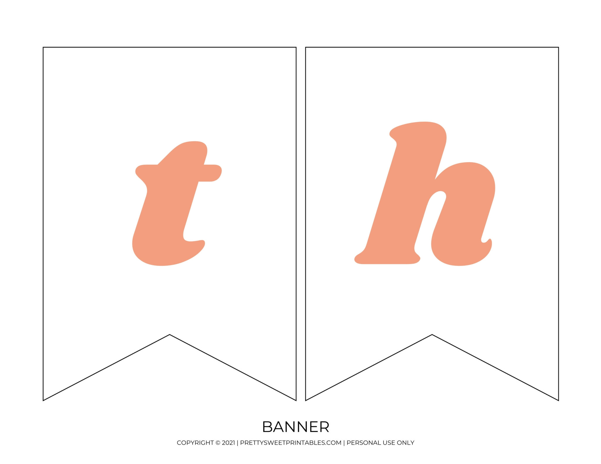 Free Printable Thankful Banner - Pretty Sweet Printables