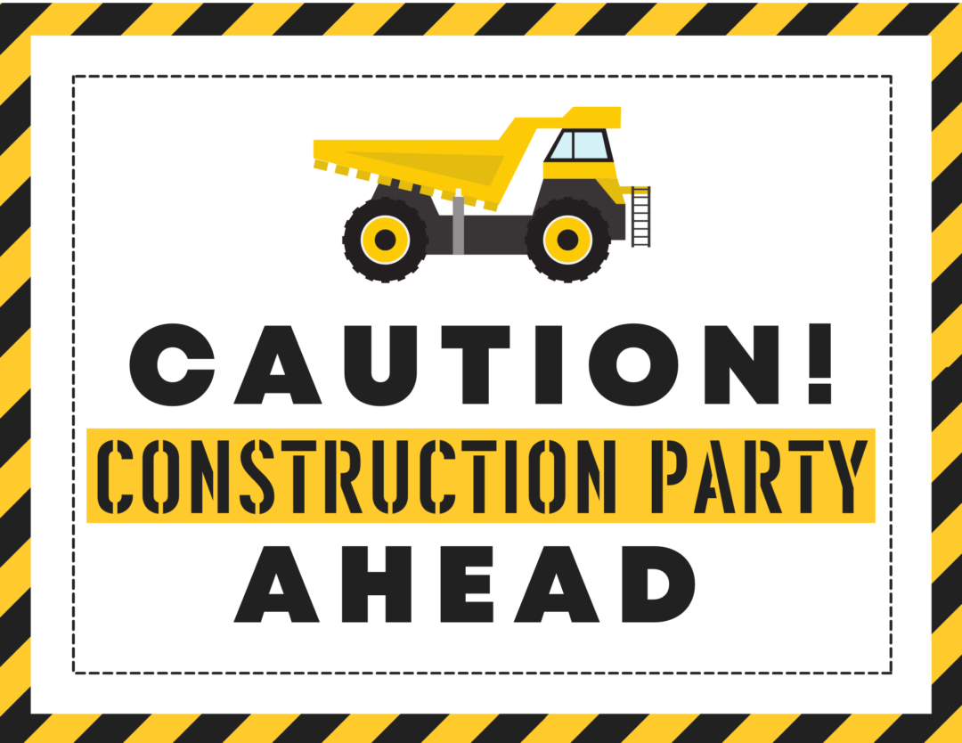 Free Construction Party Printables | Pretty Sweet Printables