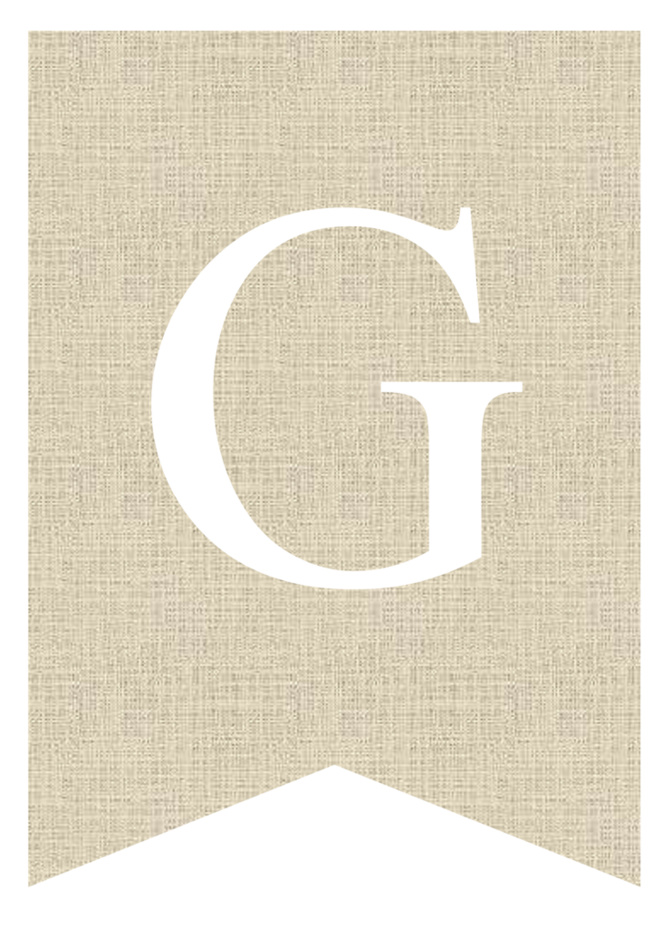 Free Printable Burlap Banner Letters - Pretty Sweet Printables