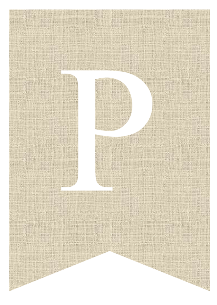 Free Printable Burlap Banner Letters - Pretty Sweet Printables
