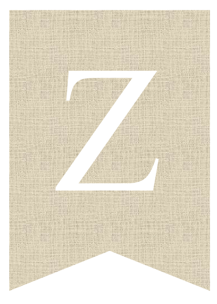 Free Printable Burlap Banner Letters - Pretty Sweet Printables