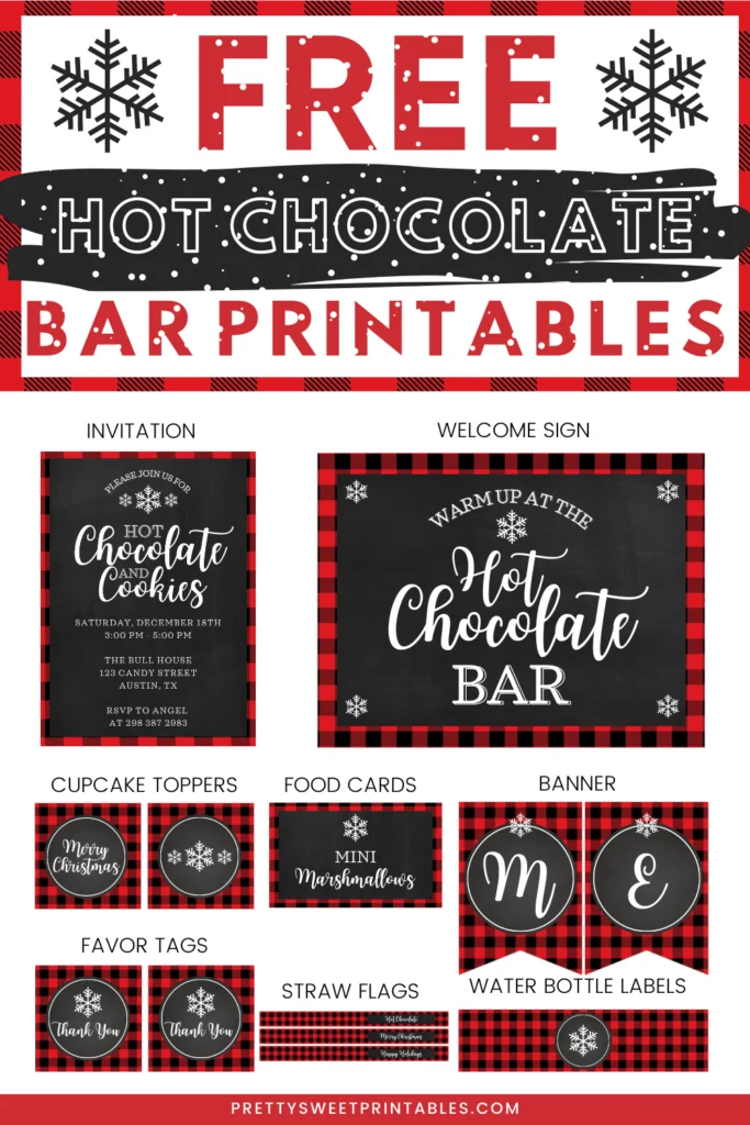 Hot Chocolate Sign Printable