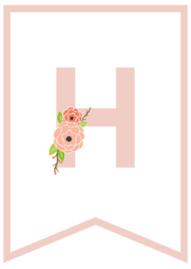 Free Printable Pink Floral Banner Letters | Pretty Sweet Printables