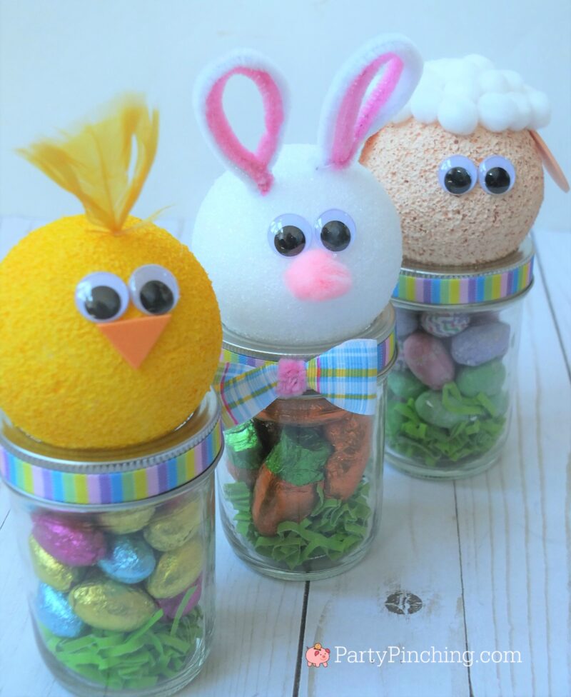 45+ Adorable DIY Mason Jar Ideas for Easter - Pretty Sweet Printables