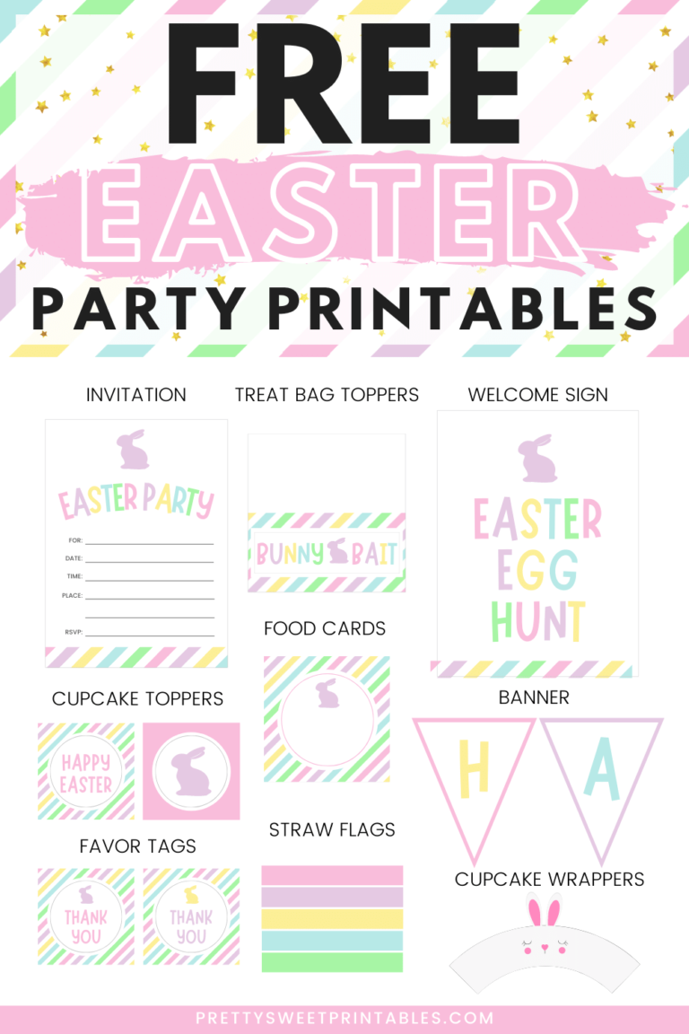 Free Easter Party Printables | Pretty Sweet Printables