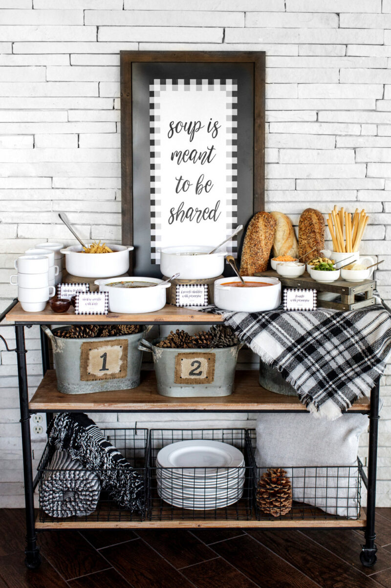 40 Amazing Food Bar Ideas You'll Want To Copy | Pretty Sweet Printables
