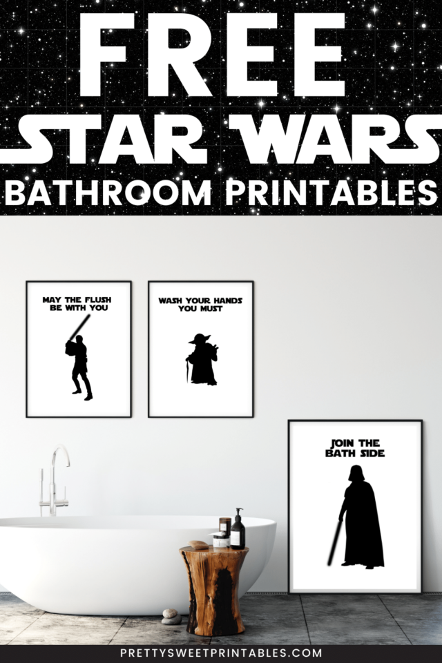 Free Star Wars Bathroom Printables | Pretty Sweet Printables