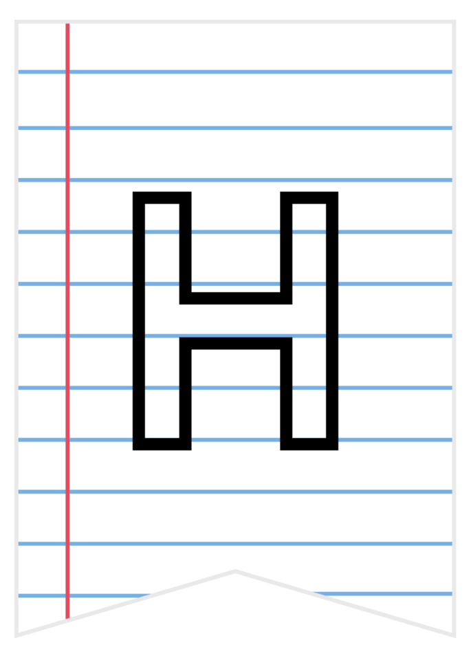 Free Printable Back to School Banner Letters | Pretty Sweet Printables