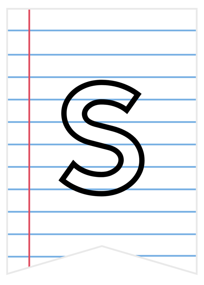 Free Printable Back to School Banner Letters - Pretty Sweet Printables