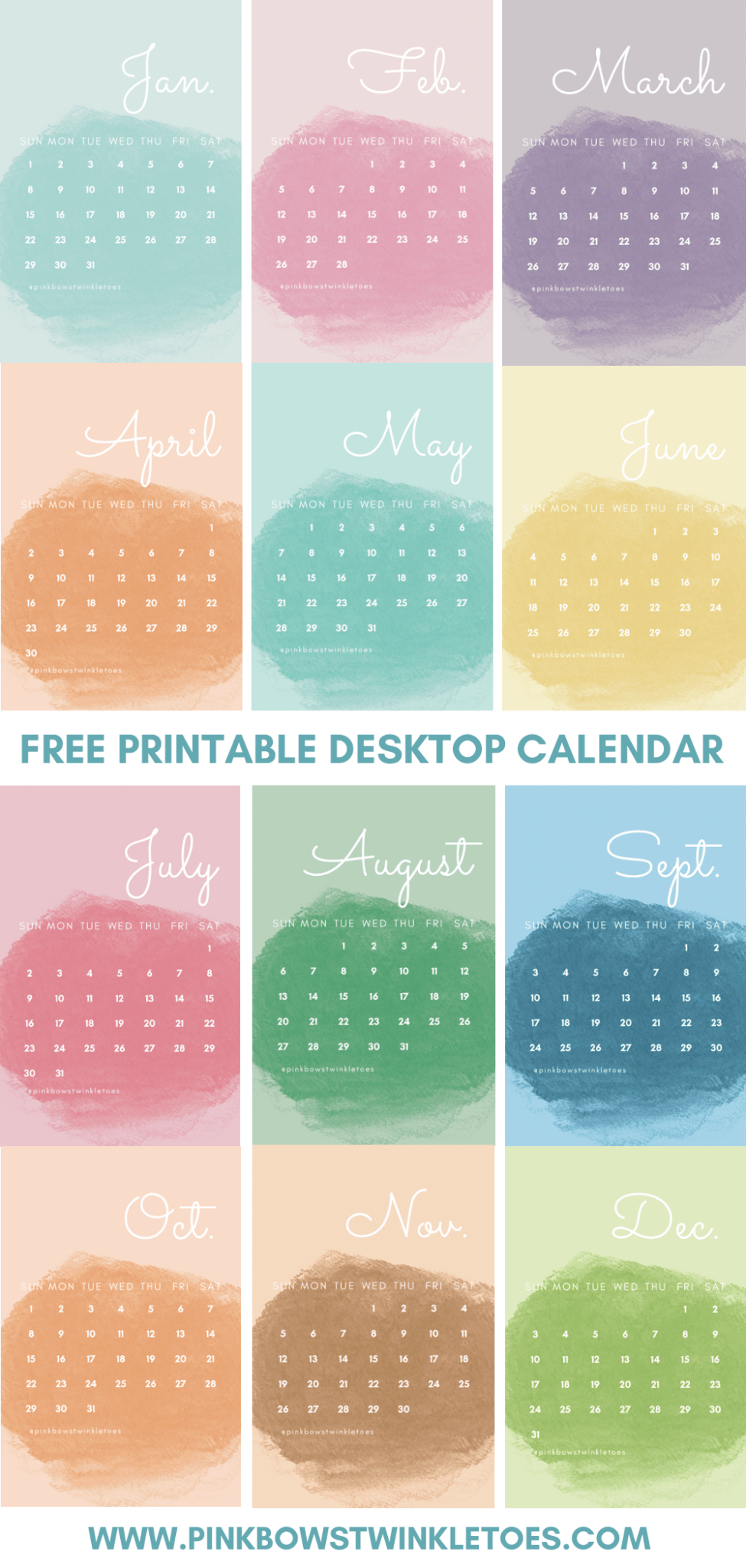 17 Free Printable 2023 Calendars To Help You Plan Your Year | Pretty ...