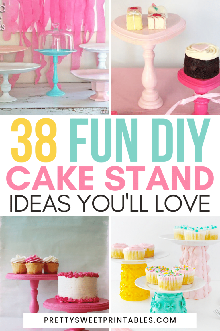 38 Easy DIY Cake Stand Ideas for Any Occasion | Pretty Sweet Printables