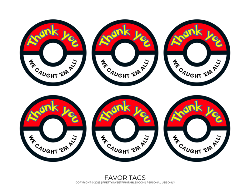Free Pokemon Party Printables | Pretty Sweet Printables