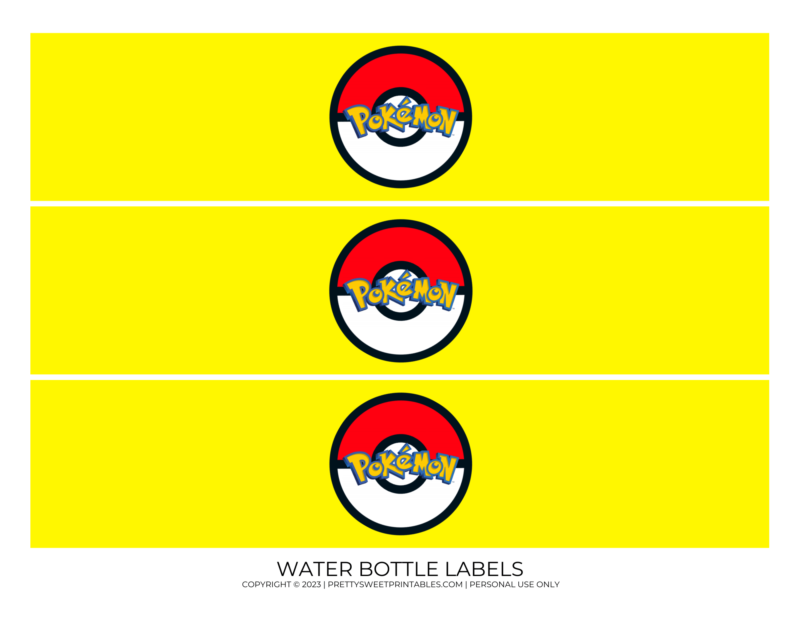 Free Pokemon Party Printables | Pretty Sweet Printables