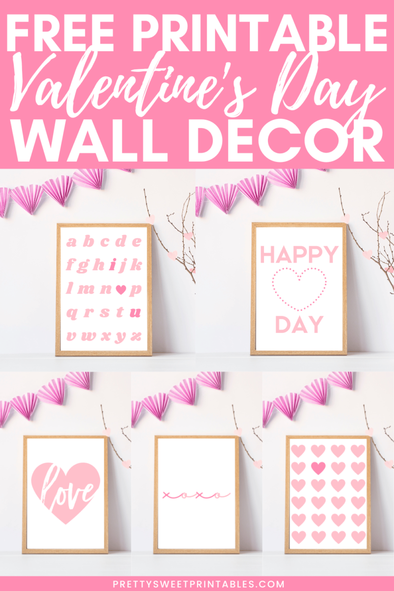 Free Valentine Wall Art Printables | Pretty Sweet Printables