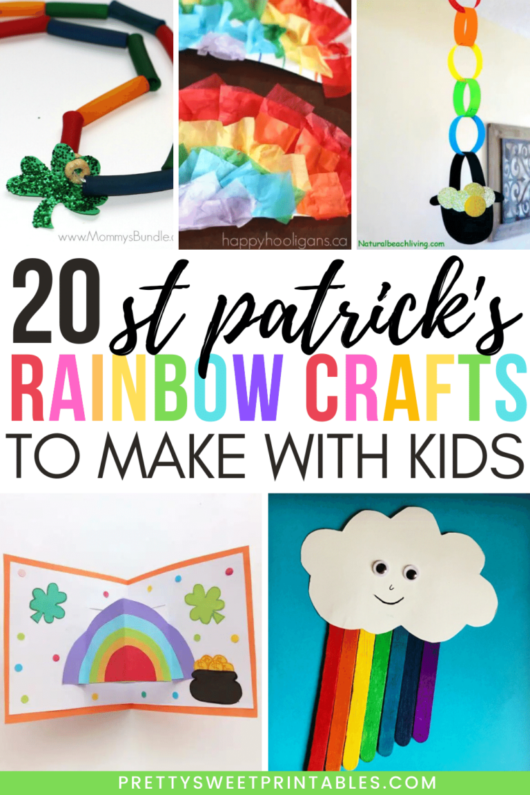 20 Easy St Patrick’s Day Rainbow Craft Ideas for Kids | Pretty Sweet ...