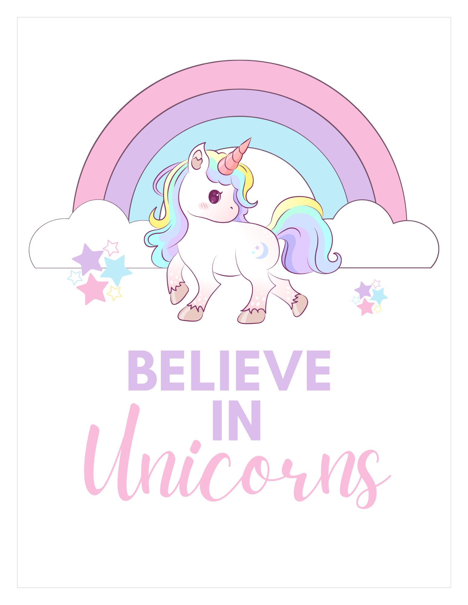 Free Unicorn Party Printables to Make Your Event Magical | Pretty Sweet ...
