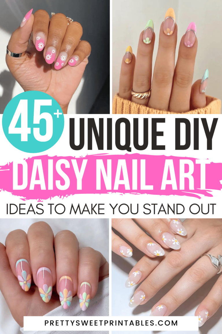 45+ Unique Daisy Nail Art Ideas To Make You Stand Out | Pretty Sweet ...