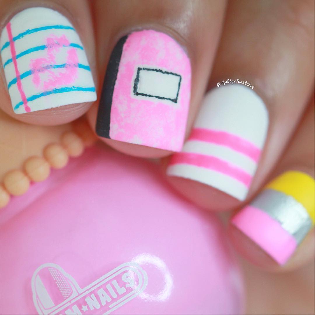 45 Trendy Back To School Nails To Help You Rock The Classroom | Pretty ...