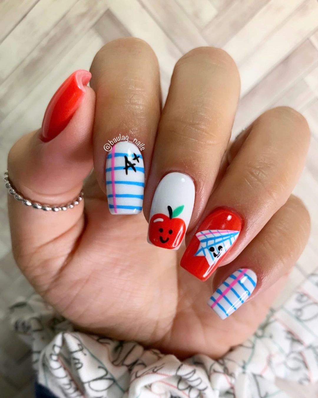 45 Trendy Back To School Nails To Help You Rock The Classroom | Pretty ...