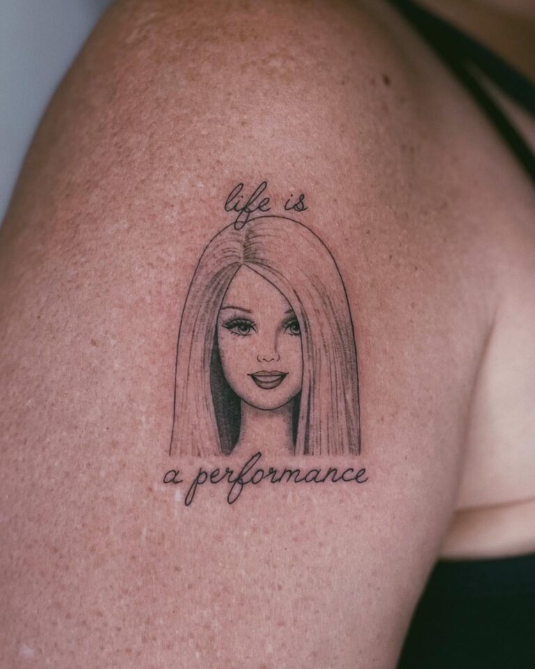 40 Doll-tastic Barbie Tattoo Ideas To Spark Your Ink Imagination ...