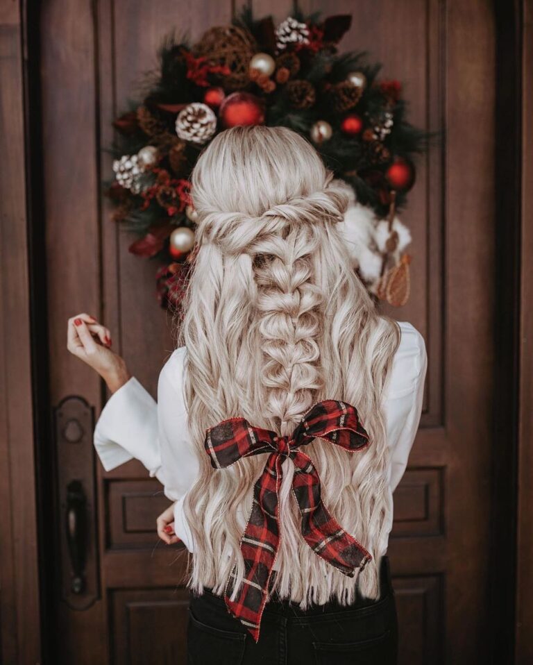 27 Festive Christmas Holiday Hairstyles to Light Up Your Season ...
