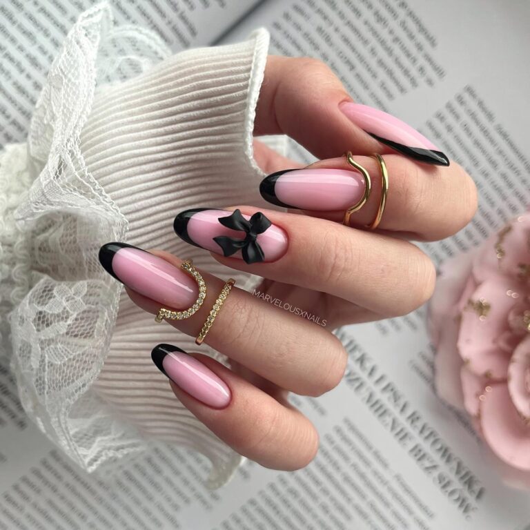 27 Girly Coquette Nails That Are Stylish And Sassy | Pretty Sweet ...