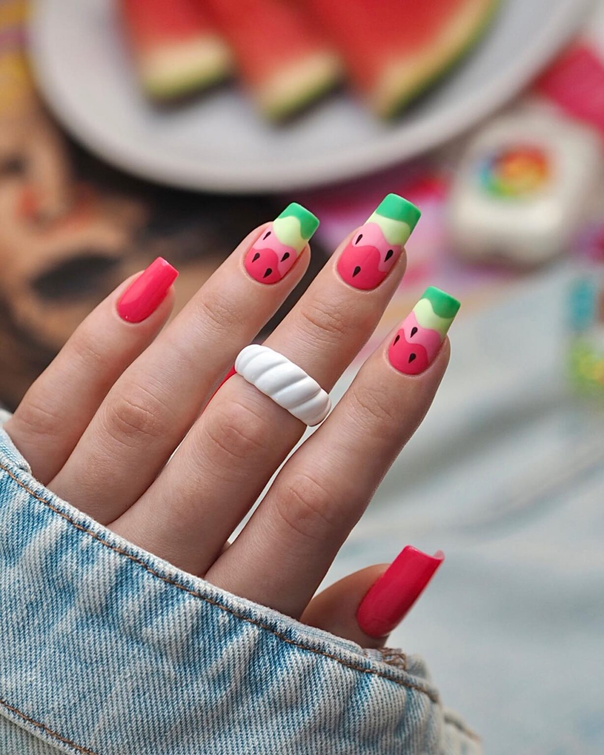 21 Juicy Watermelon Nails to Sweeten Your Summer Look | Pretty Sweet ...