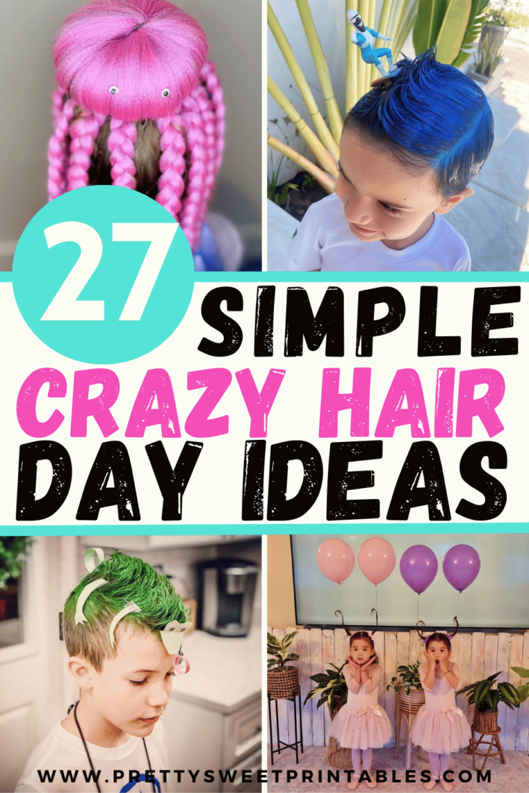 27 Easy Crazy Hair Day Ideas For Kids | Pretty Sweet Printables