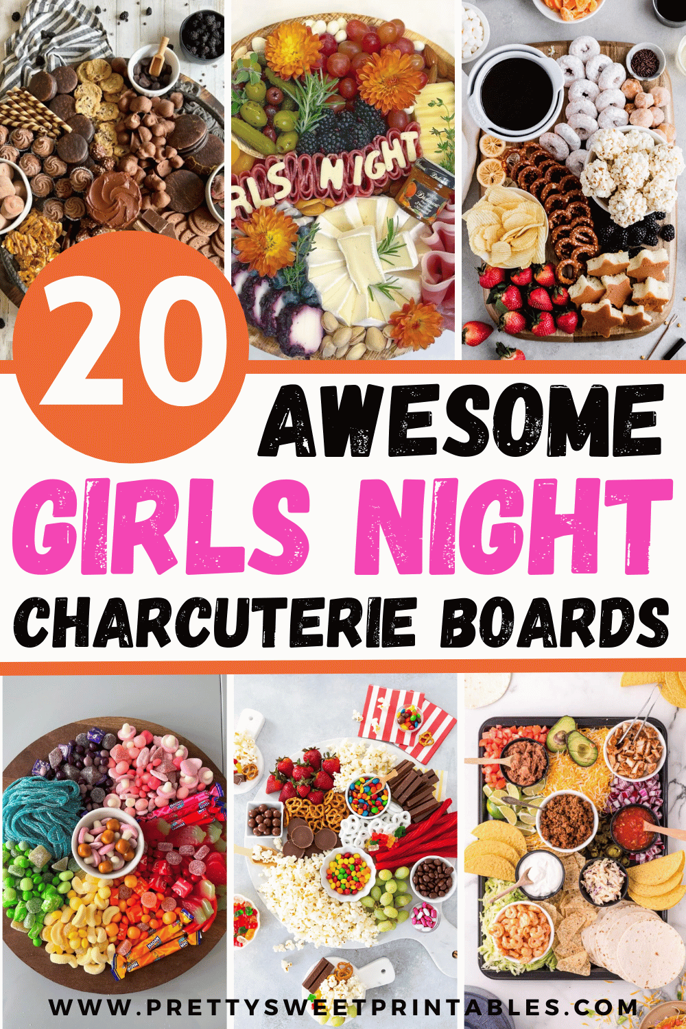 22 Girls Night Charcuterie Board Ideas | Pretty Sweet Printables