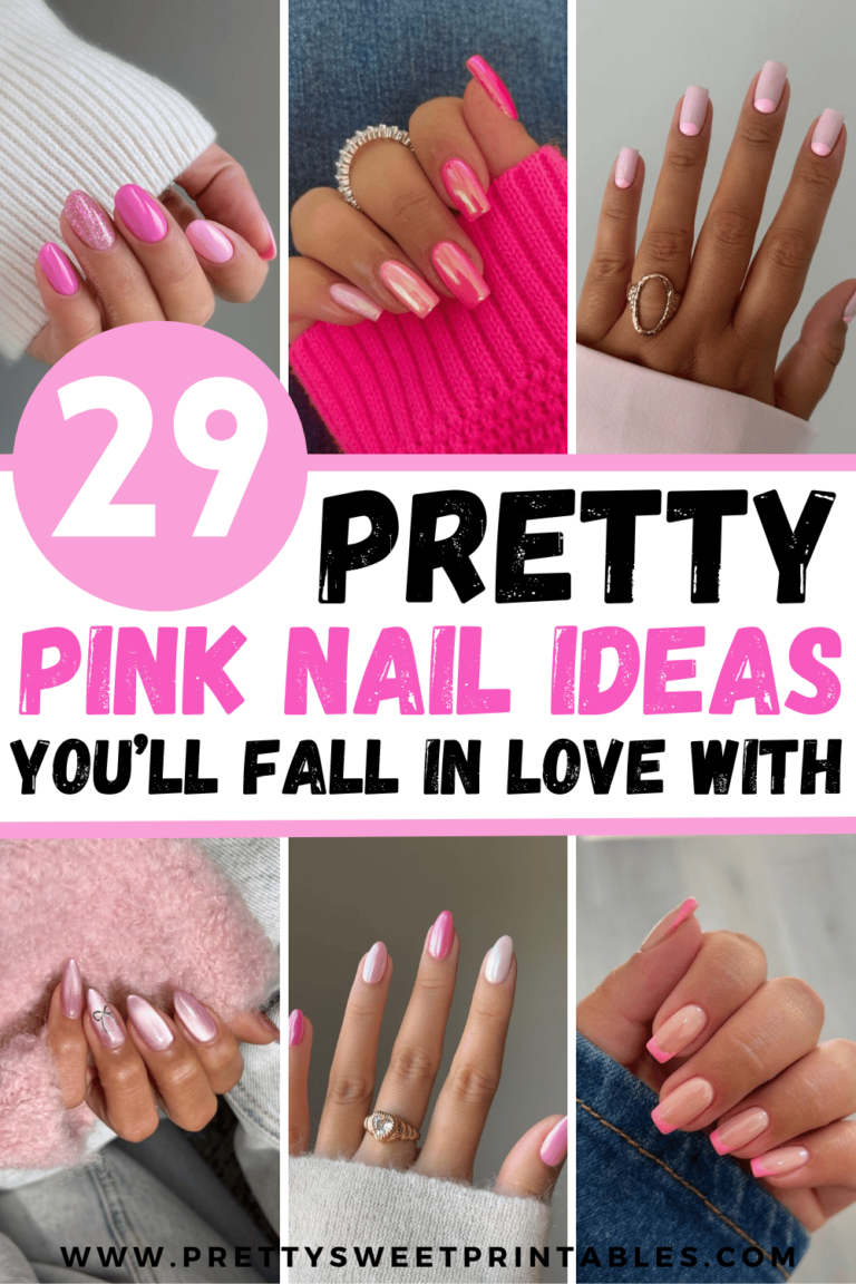 29 Pretty Pink Nail Ideas You’ll Love For Every Occasion | Pretty Sweet ...