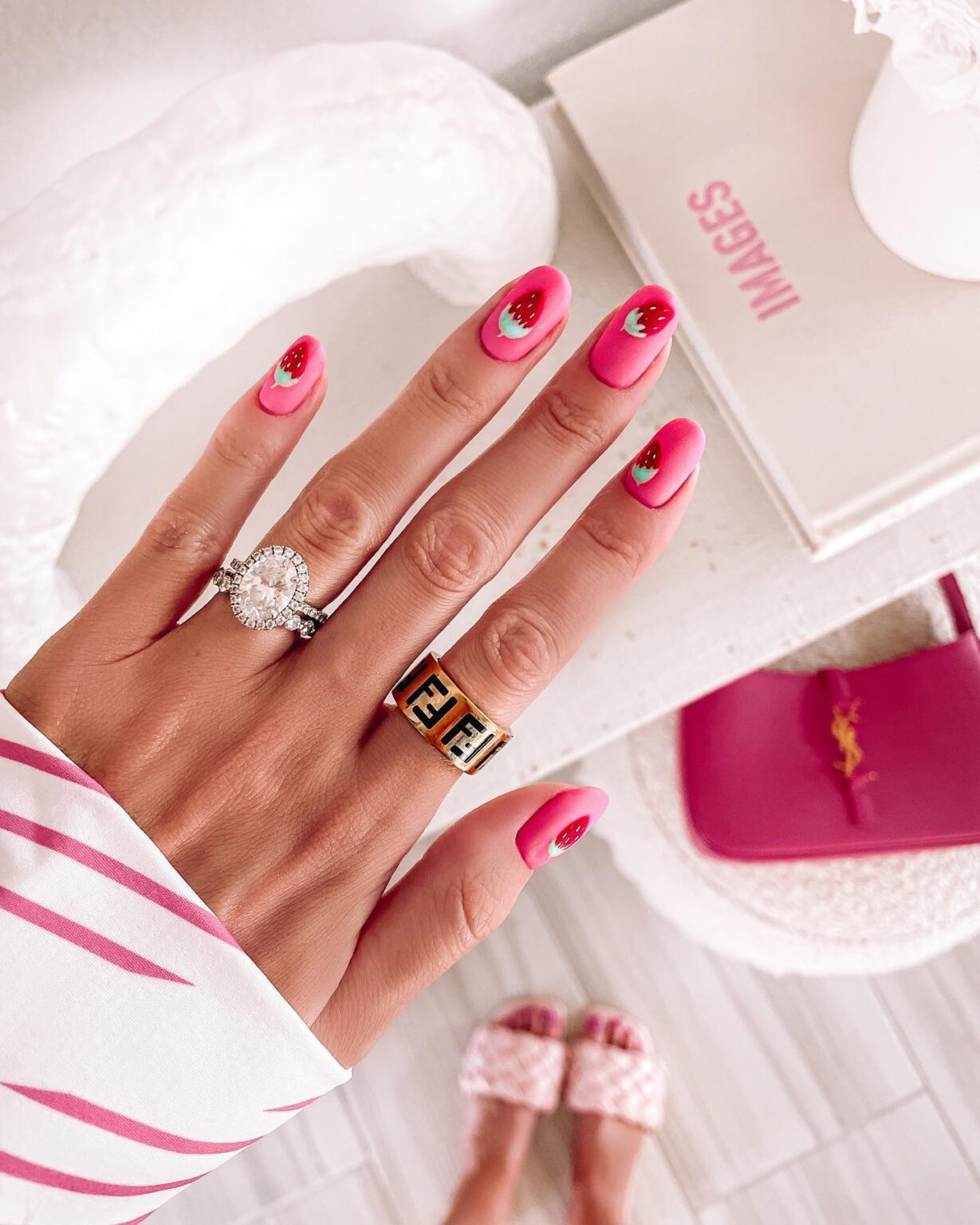 23 Strawberry Nails That Are As Sweet As Summer | Pretty Sweet Printables